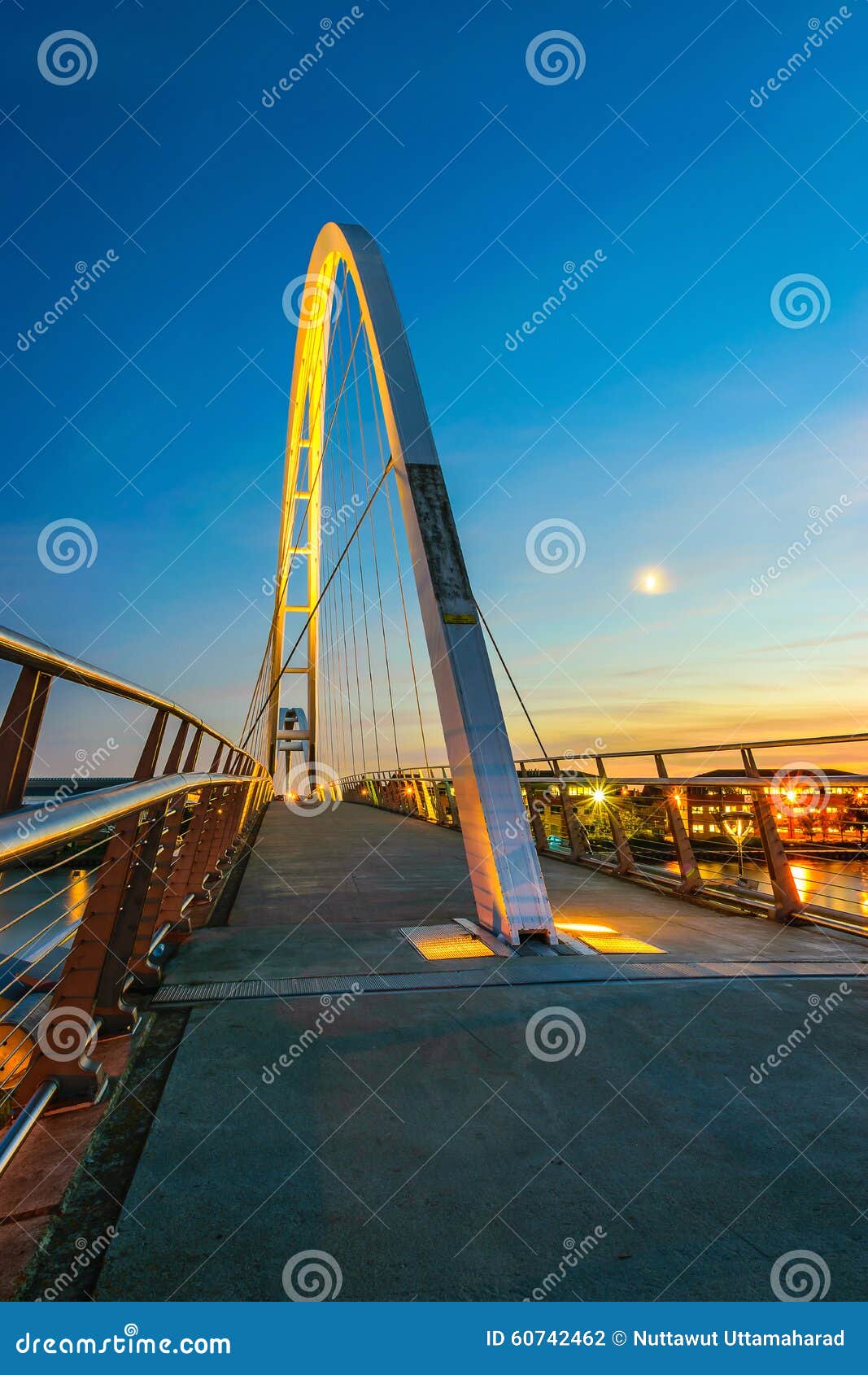 Infinity Bridge at Night in Stockton-on-Tees Editorial Photography ...