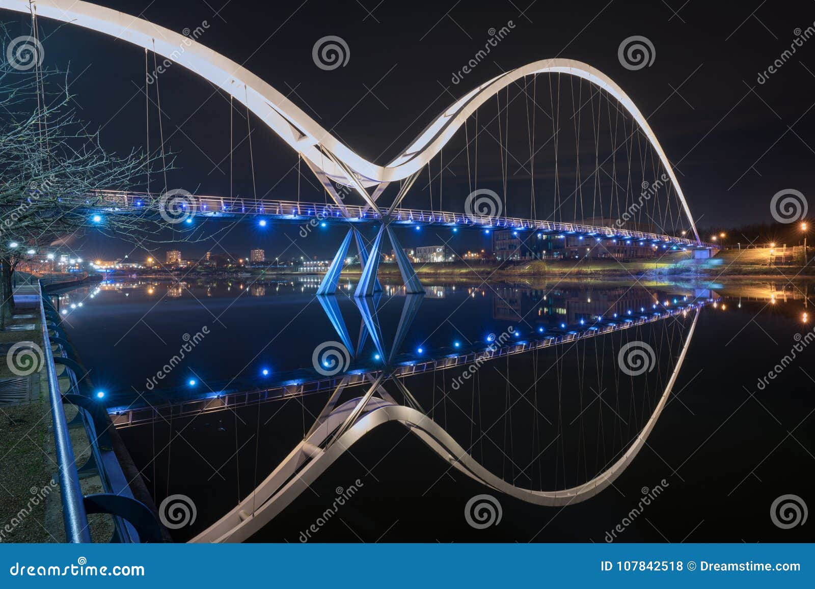 The Infinity Bridge, Stockton on Tees Stock Photo - Image of infinity ...