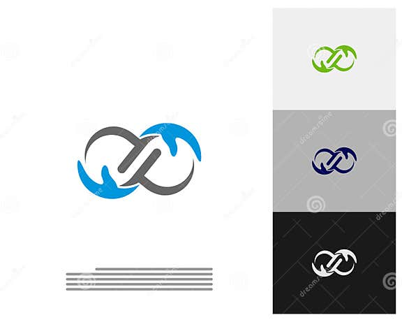 Infinity Care Logo Vector Template, Creative Infinity Logo Design ...