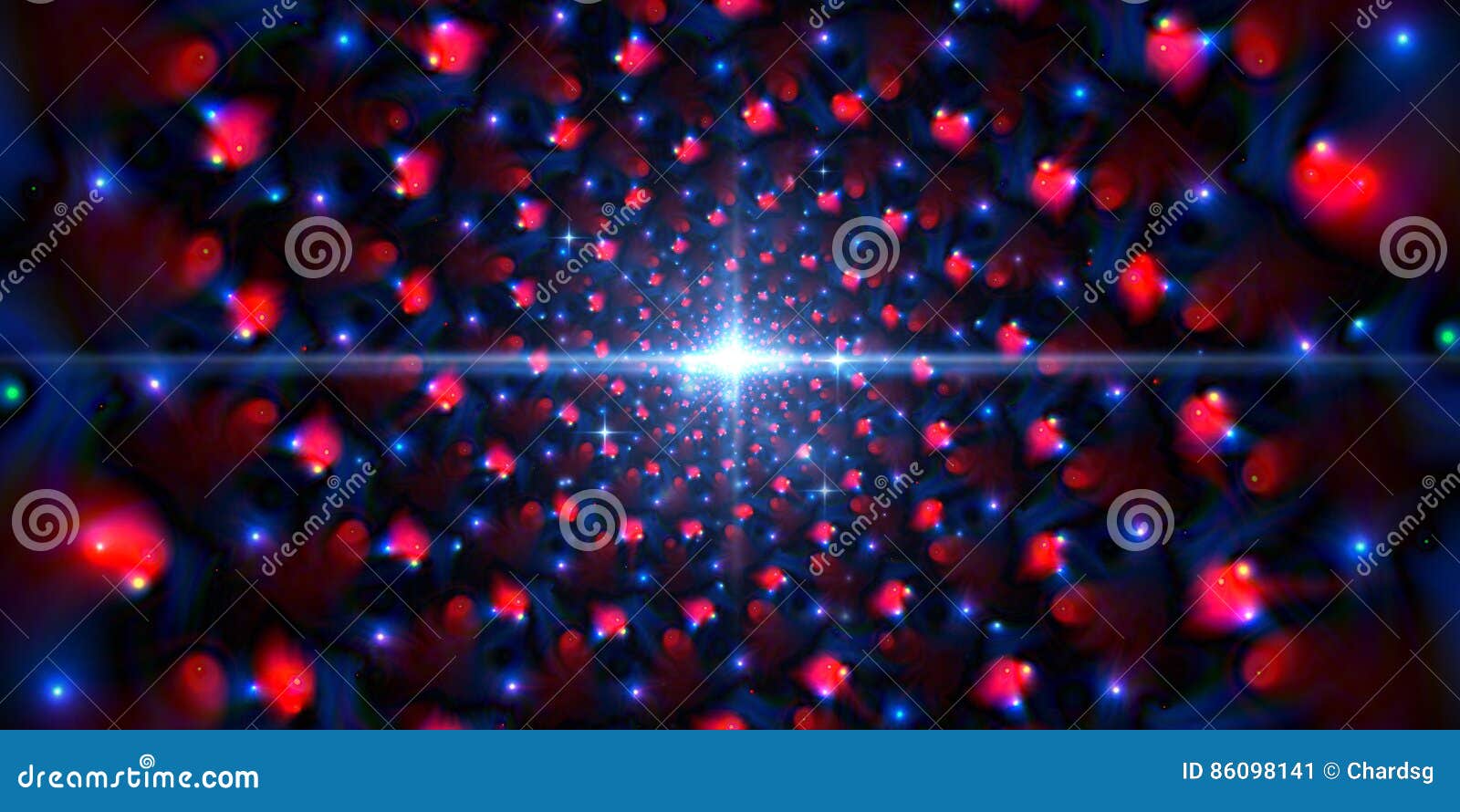 Infinity Chaotic Background, Abstract Fractal Cycle . Vector ...