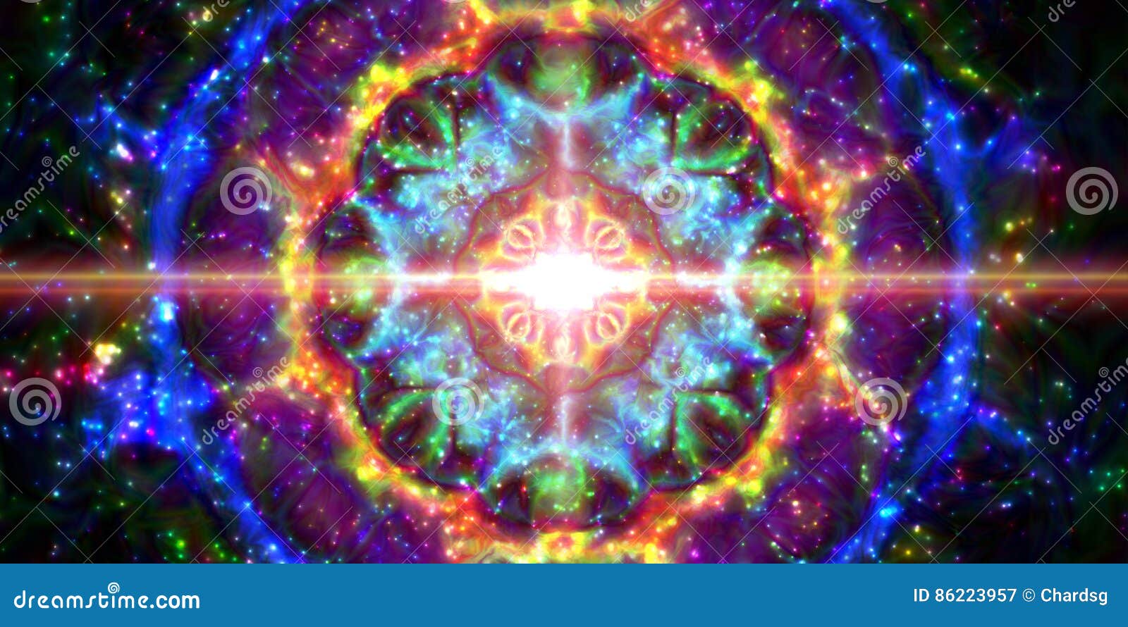 Infinity Chaotic Background, Abstract Fractal Cycle . Vector ...