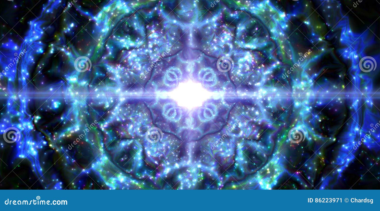 Infinity Chaotic Background, Abstract Fractal Cycle . Vector ...