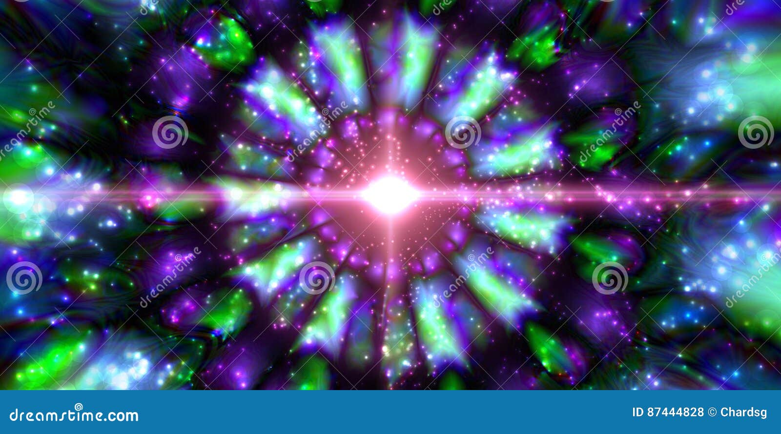 Infinity Chaotic Background, Abstract Fractal Cycle . Vector ...