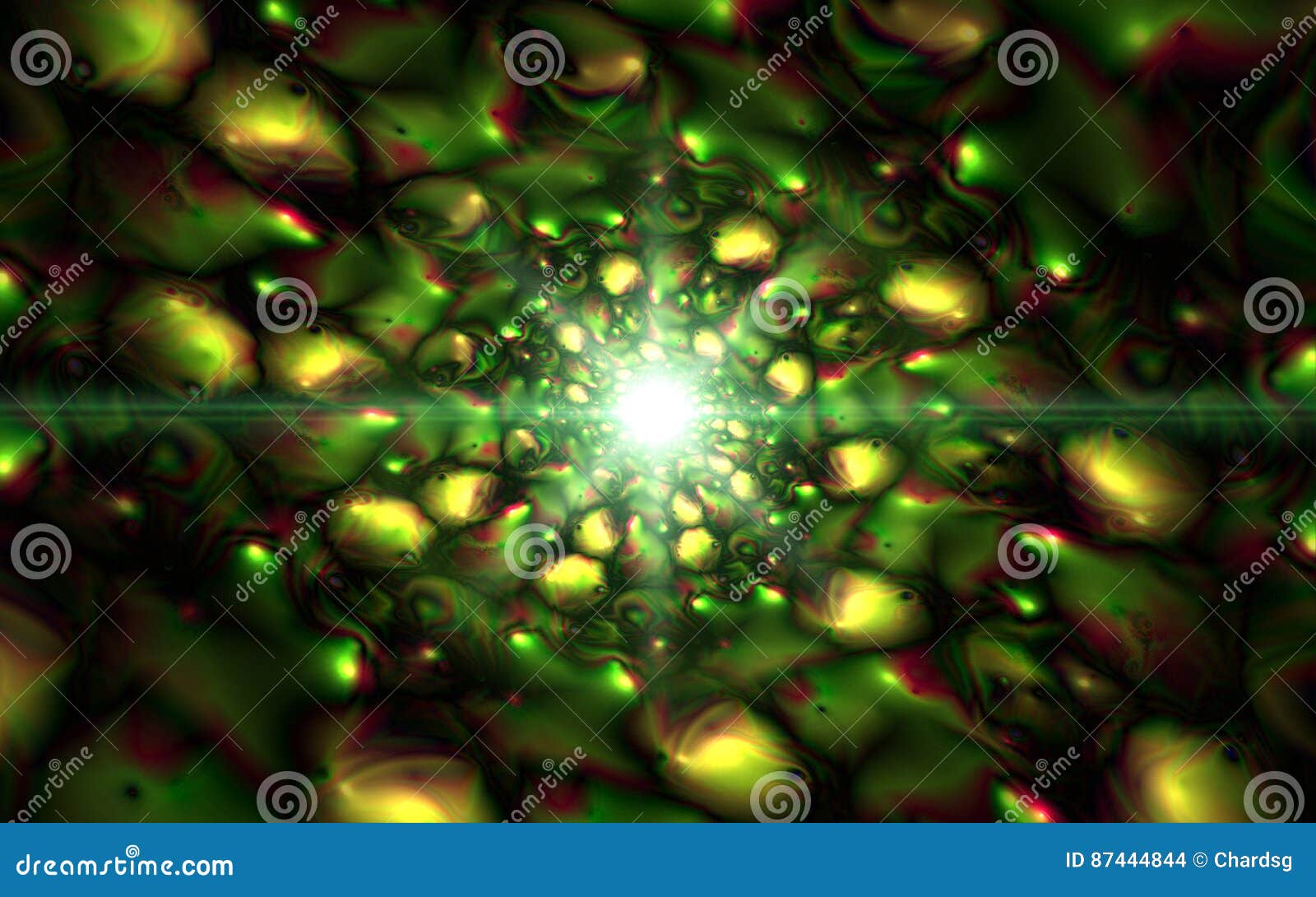 Infinity Chaotic Background, Abstract Fractal Cycle . Vector ...