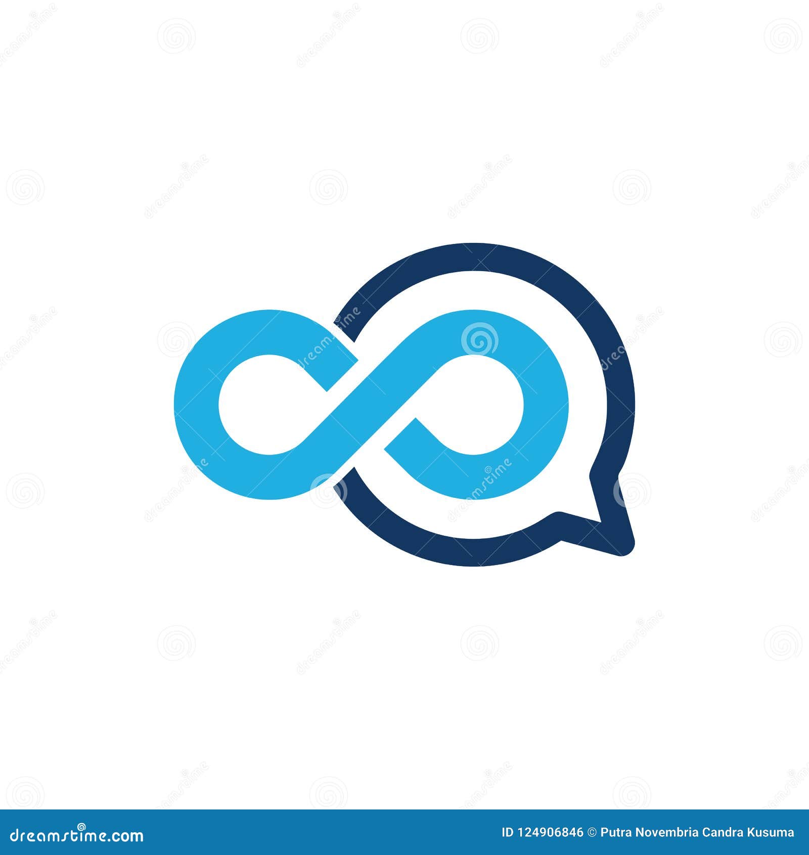 Infinity Chat Logo Icon Design Stock Vector - Illustration of creative ...