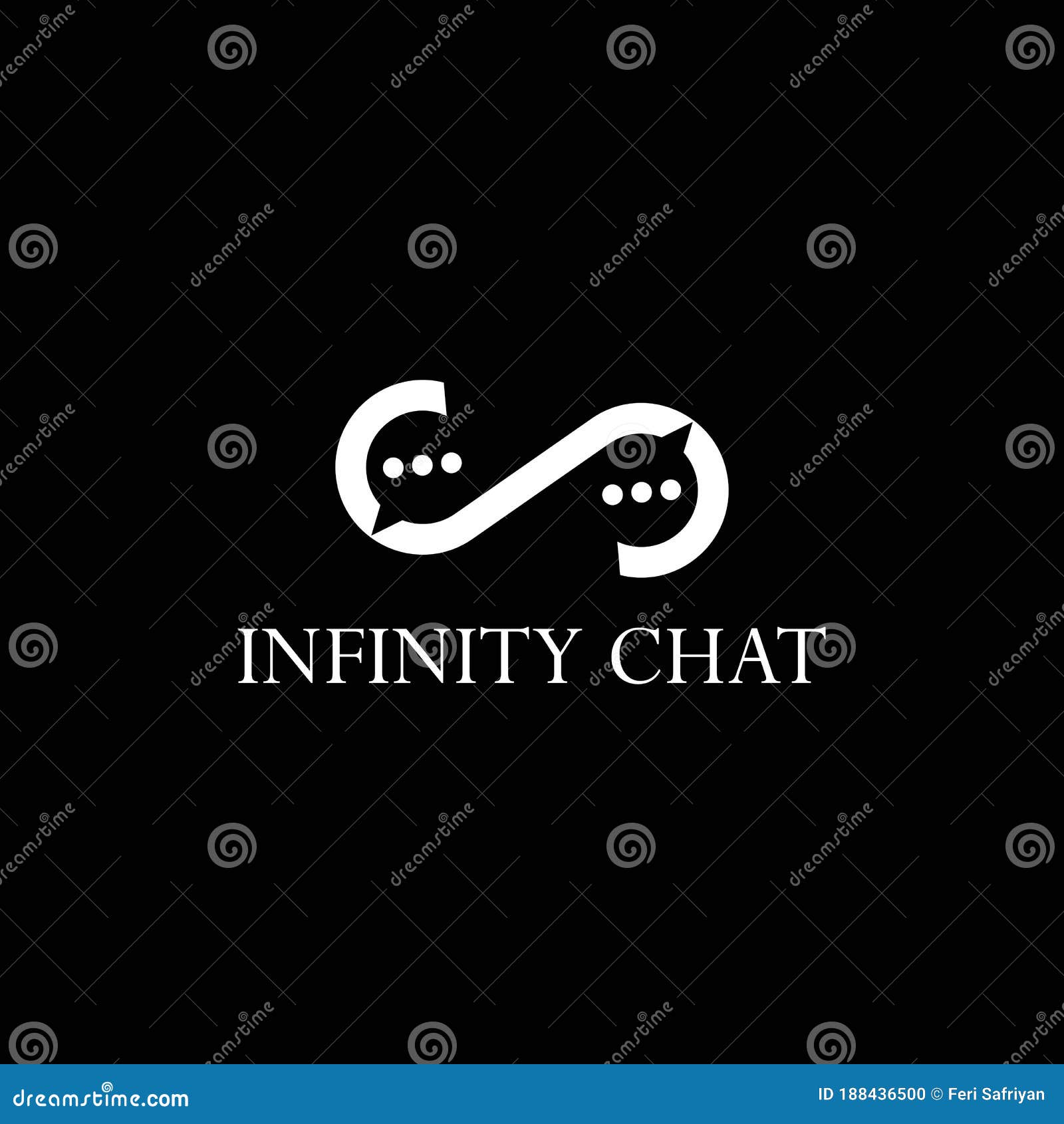 Infinity Conversation And Productive Dialogue Logo Set Cartoon Vector ...