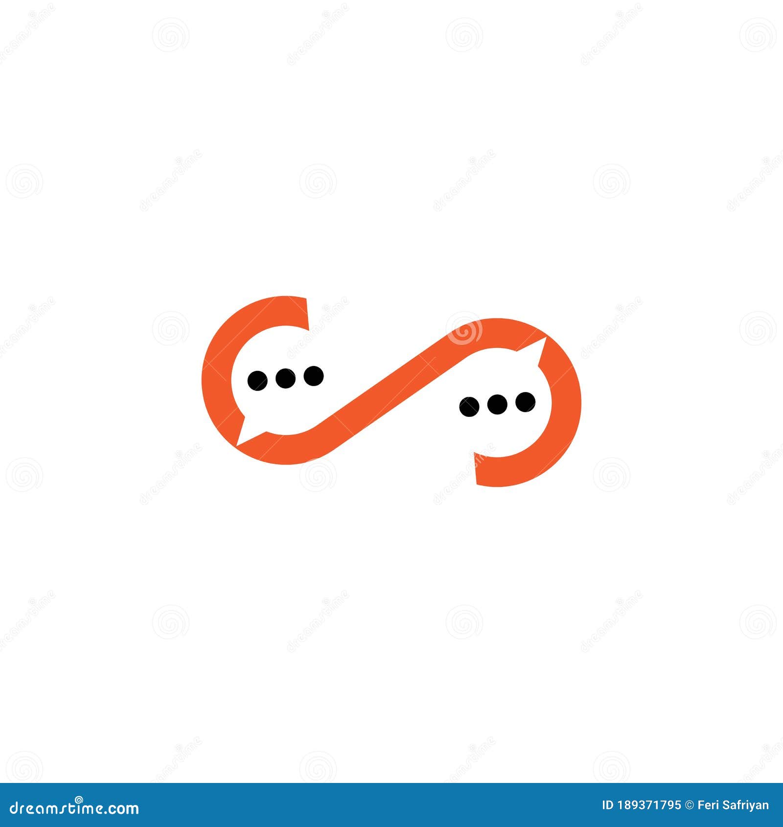 Infinity Chat Logo Vector Icon Stock Illustration - Illustration of ...