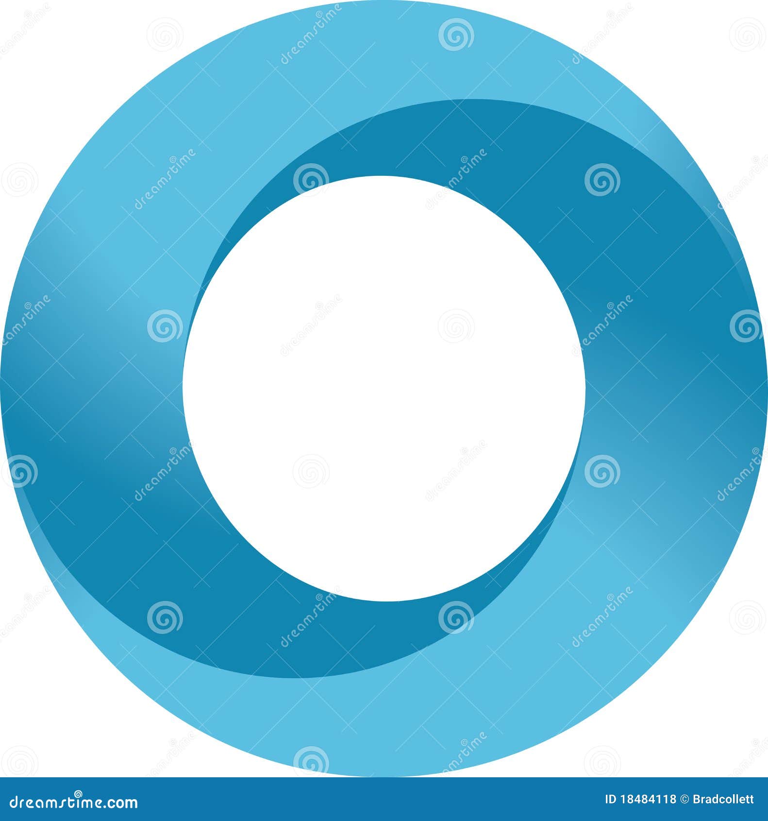 Infinity circle stock vector. Illustration of icon, rotation - 18484118