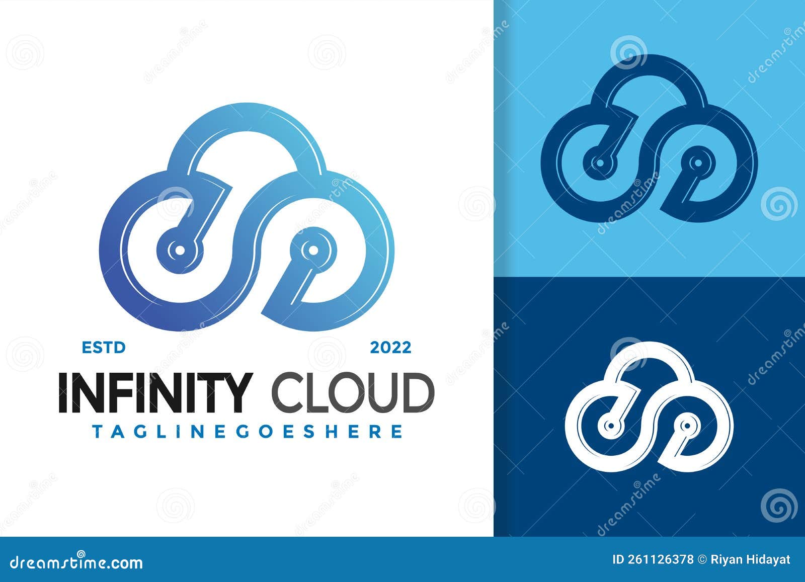 Infinity Cloud Logo Design, Brand Identity Logos Vector, Modern Logo ...
