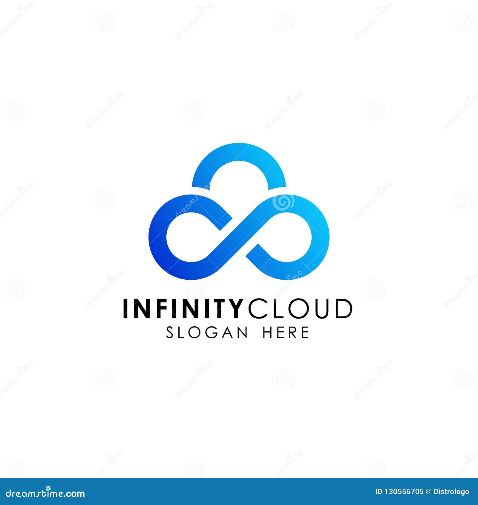 Infinity Cloud Logo Design Icon Template Stock Vector - Illustration of ...