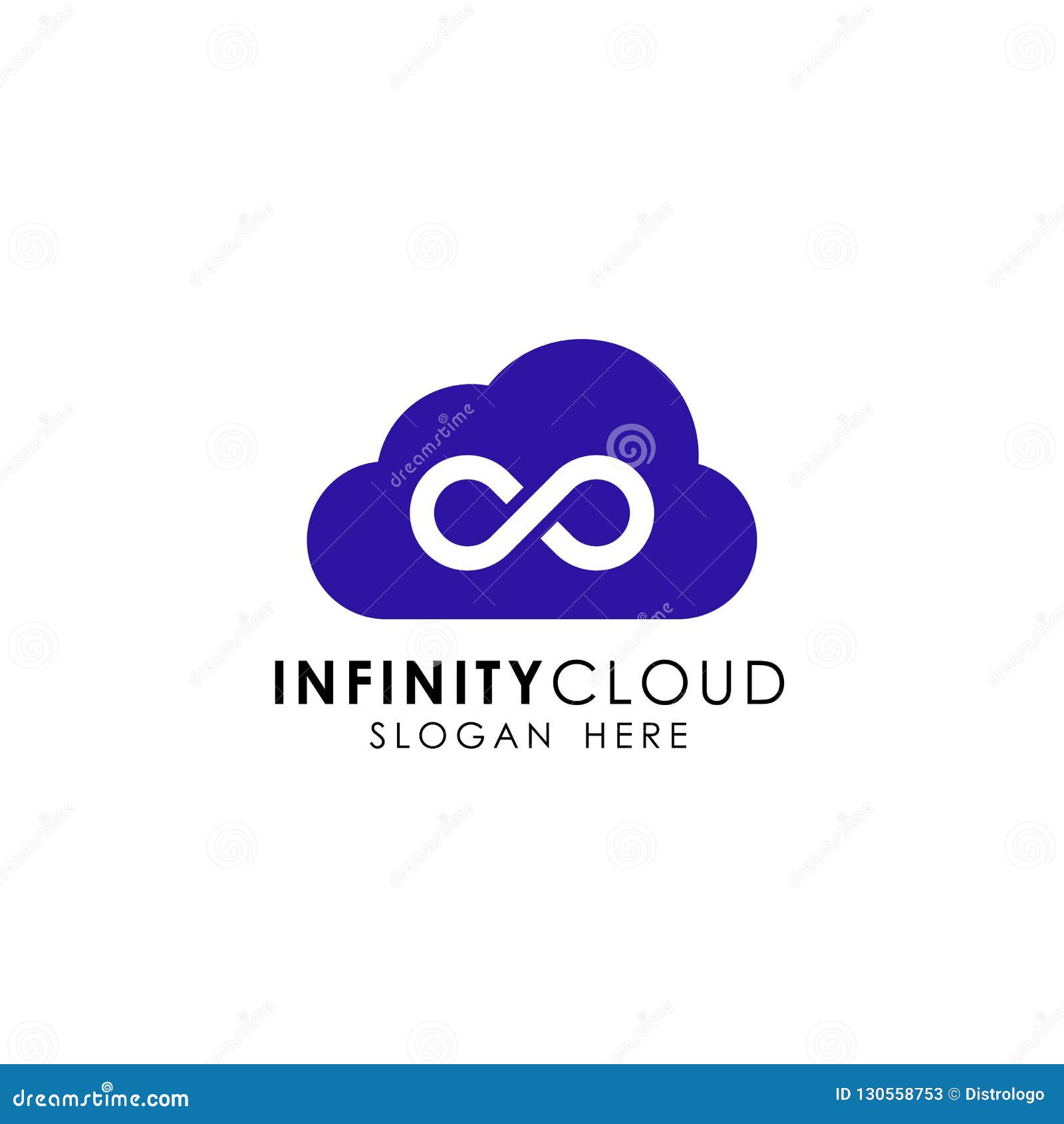 Infinity Cloud Logo Design Icon Template Stock Vector - Illustration of ...
