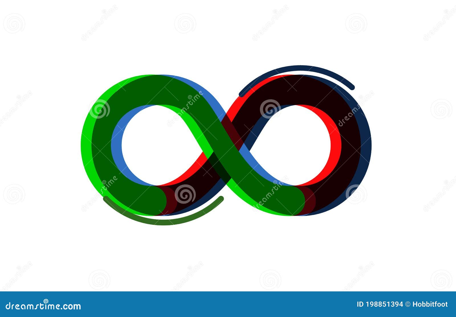 Infinity Color Icon, Sign Element Geometric, Vector Stock Vector ...