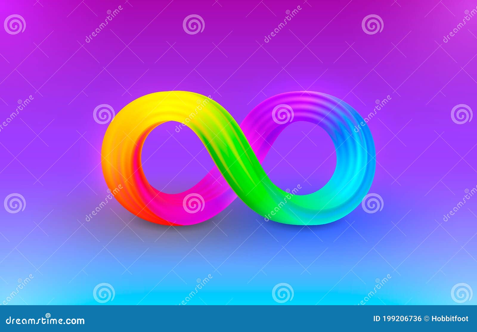 Infinity Color Icon, Sign Element Graphic. Vector Stock Vector ...