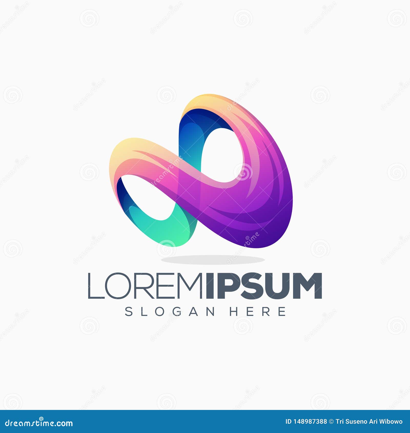 Infinity Colorful Logo Design Vector Illustration Stock Illustration ...