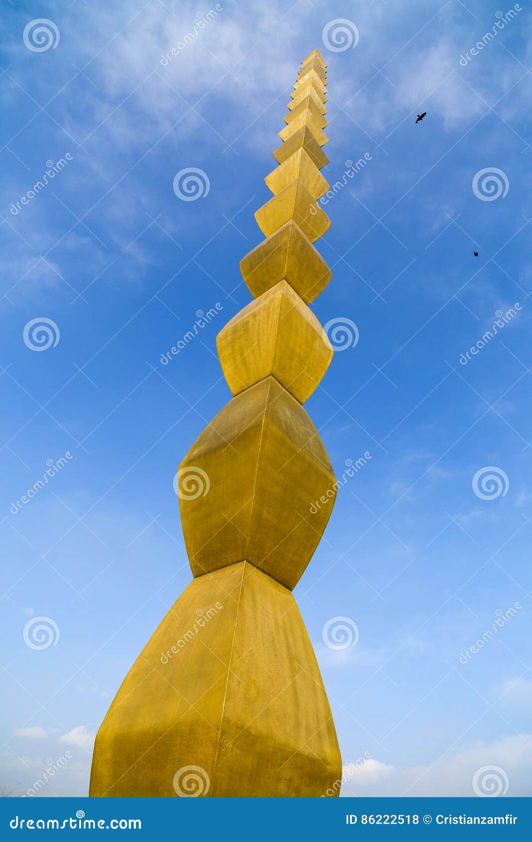 The Infinity Column of Constantin Brancusi, Romania Stock Photo - Image ...
