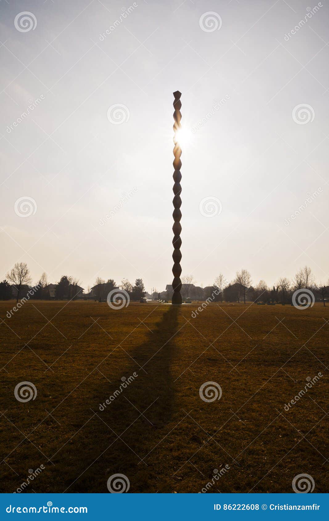 The Infinity Column of Constantin Brancusi, Romania Stock Photo - Image ...