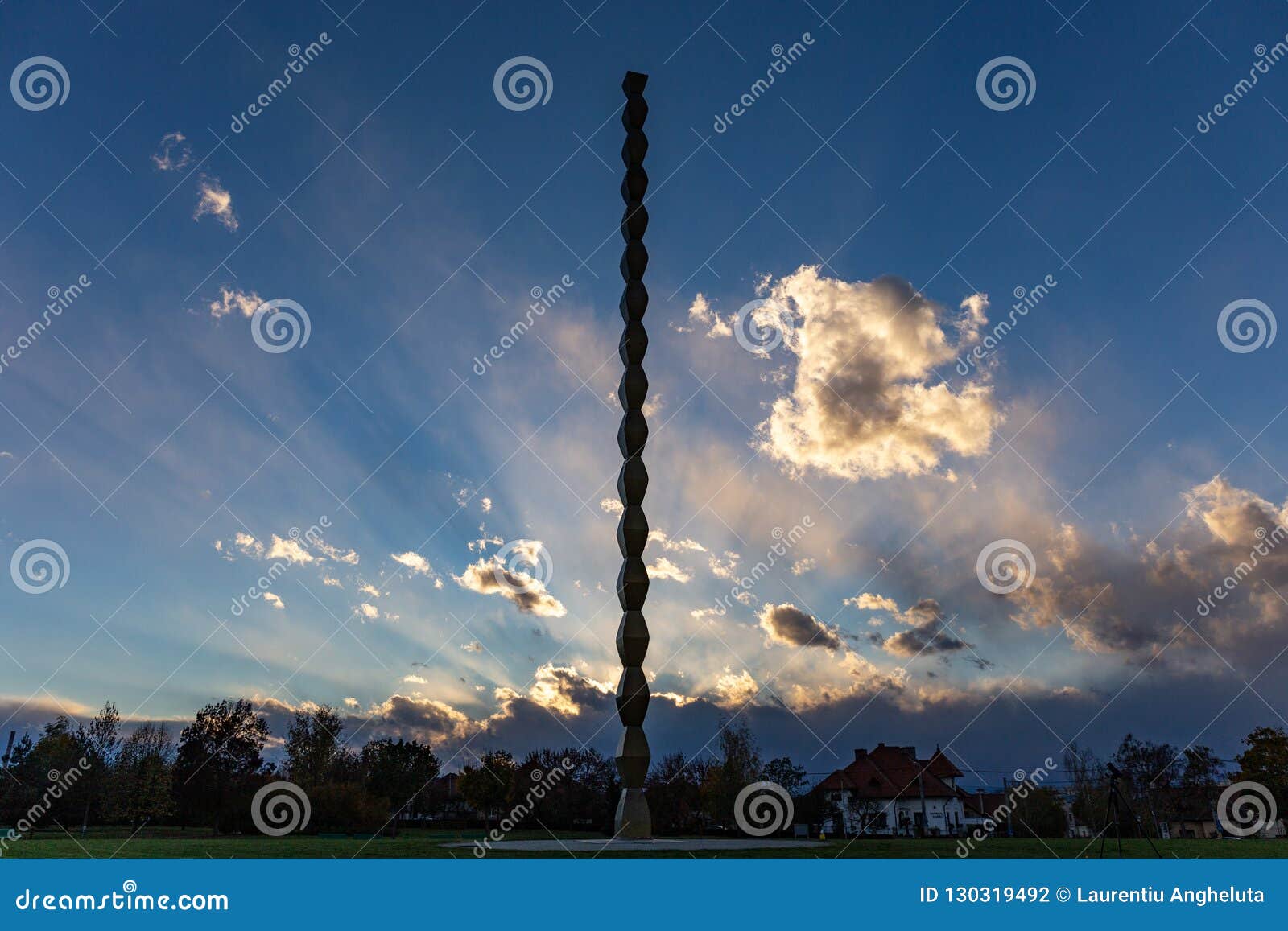 Infinity Column - Constantin Brancusi Masterpiece. It Is A Sculpture ...
