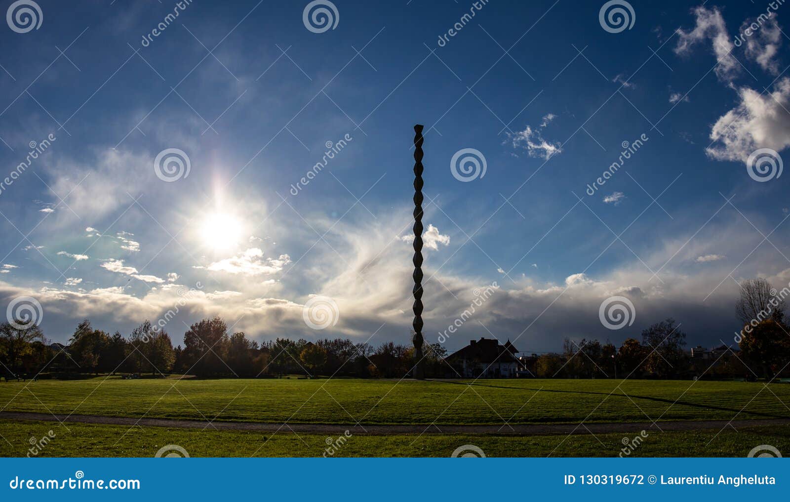 Infinity Column before the Sunset. Editorial Photography - Image of ...