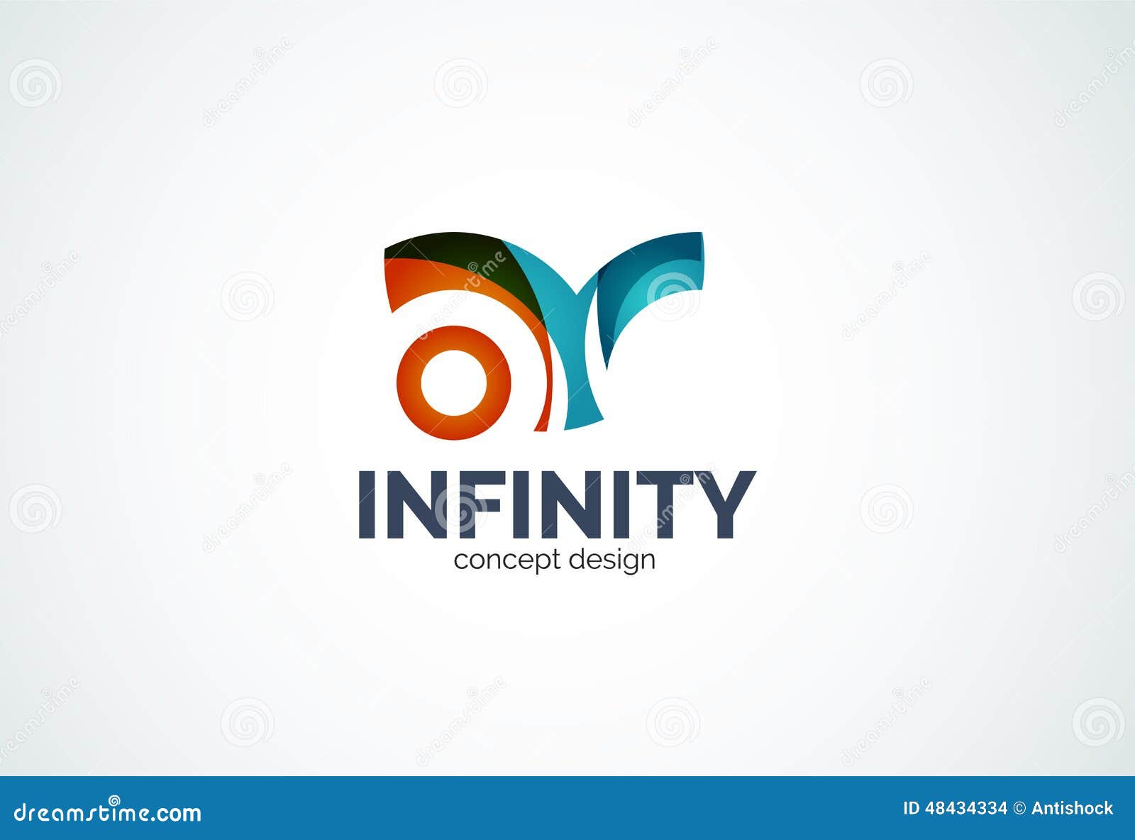 Infinity company logo icon stock vector. Illustration of overlapping ...