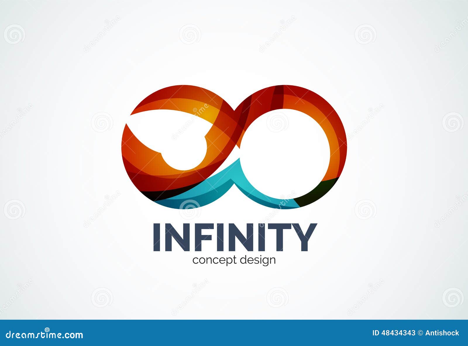 Infinity company logo icon stock vector. Illustration of circle - 48434343