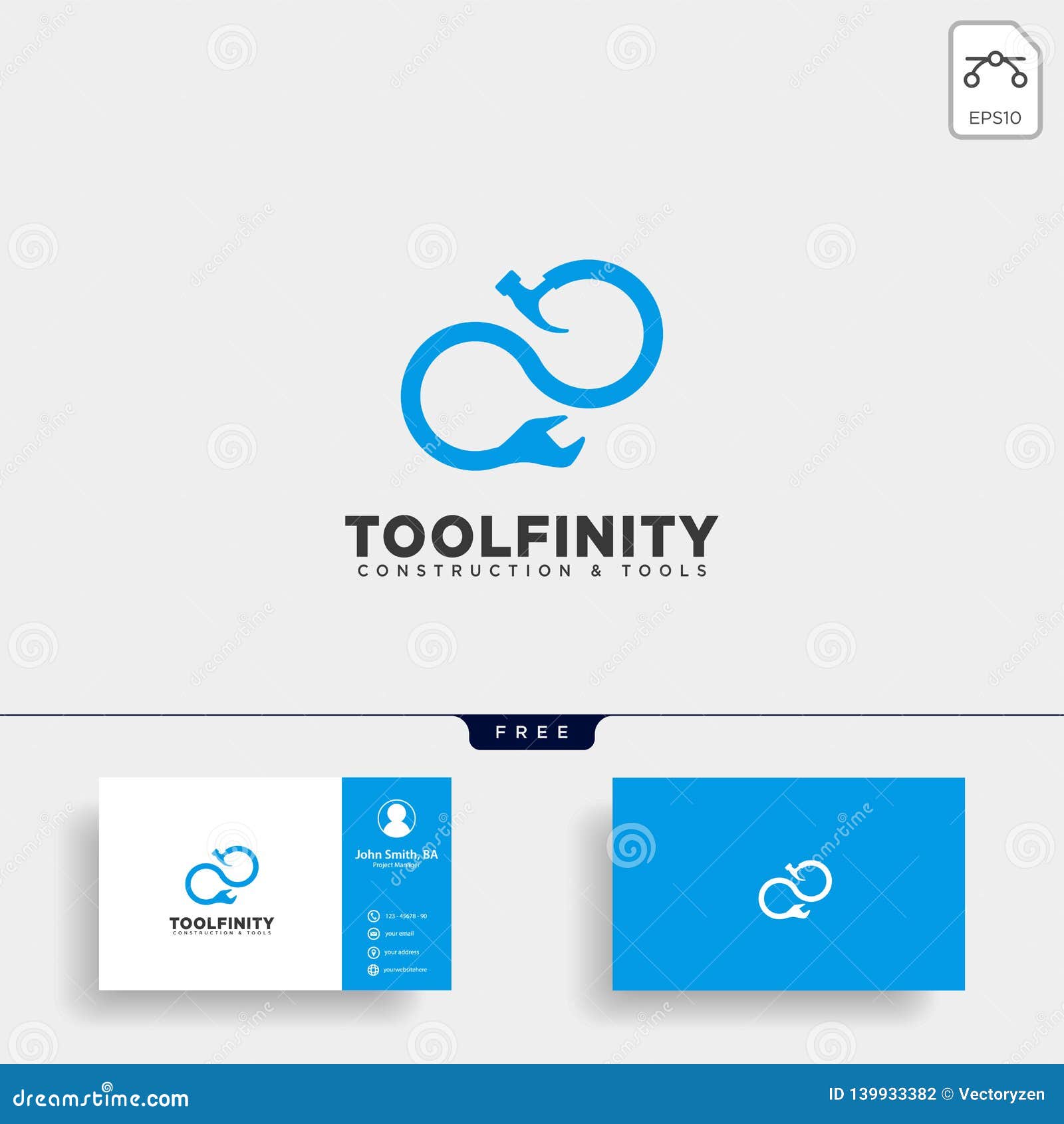 Infinity Construction Tools Logo Template Vector Illustration Icon ...