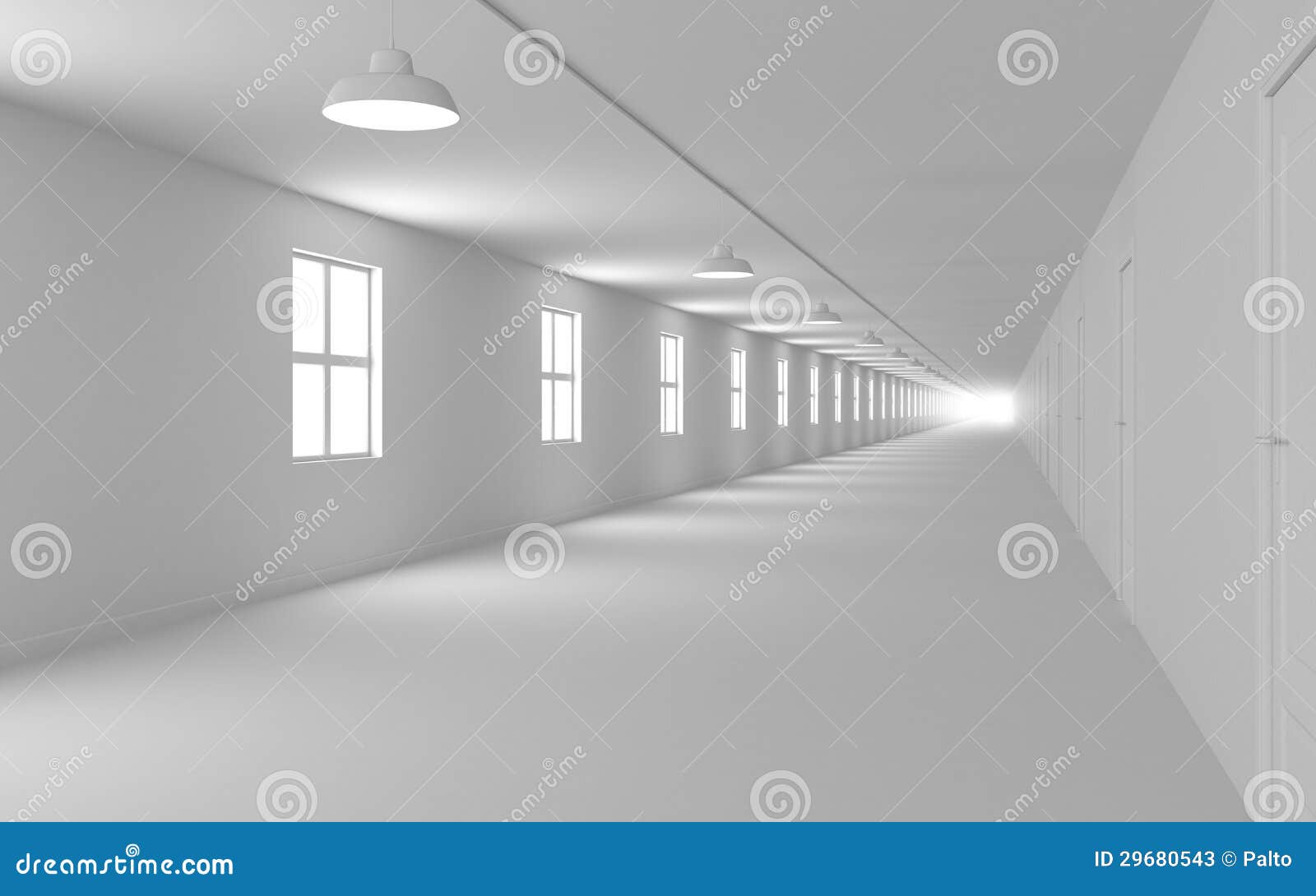 Infinity corridor stock illustration. Illustration of apartment - 29680543