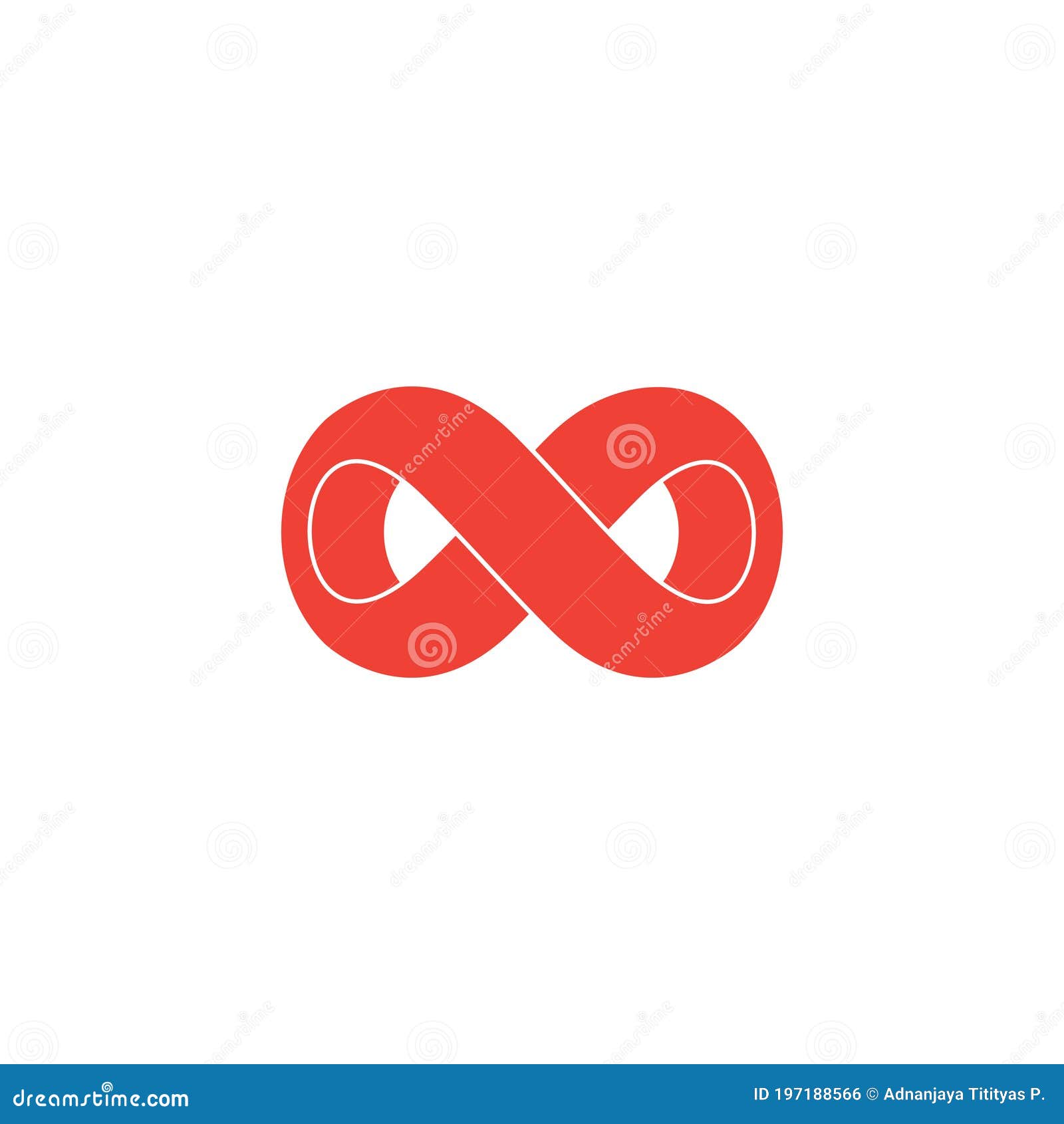 Infinity Curves Overlapping 3d Design Symbol Logo Vector Stock Vector ...