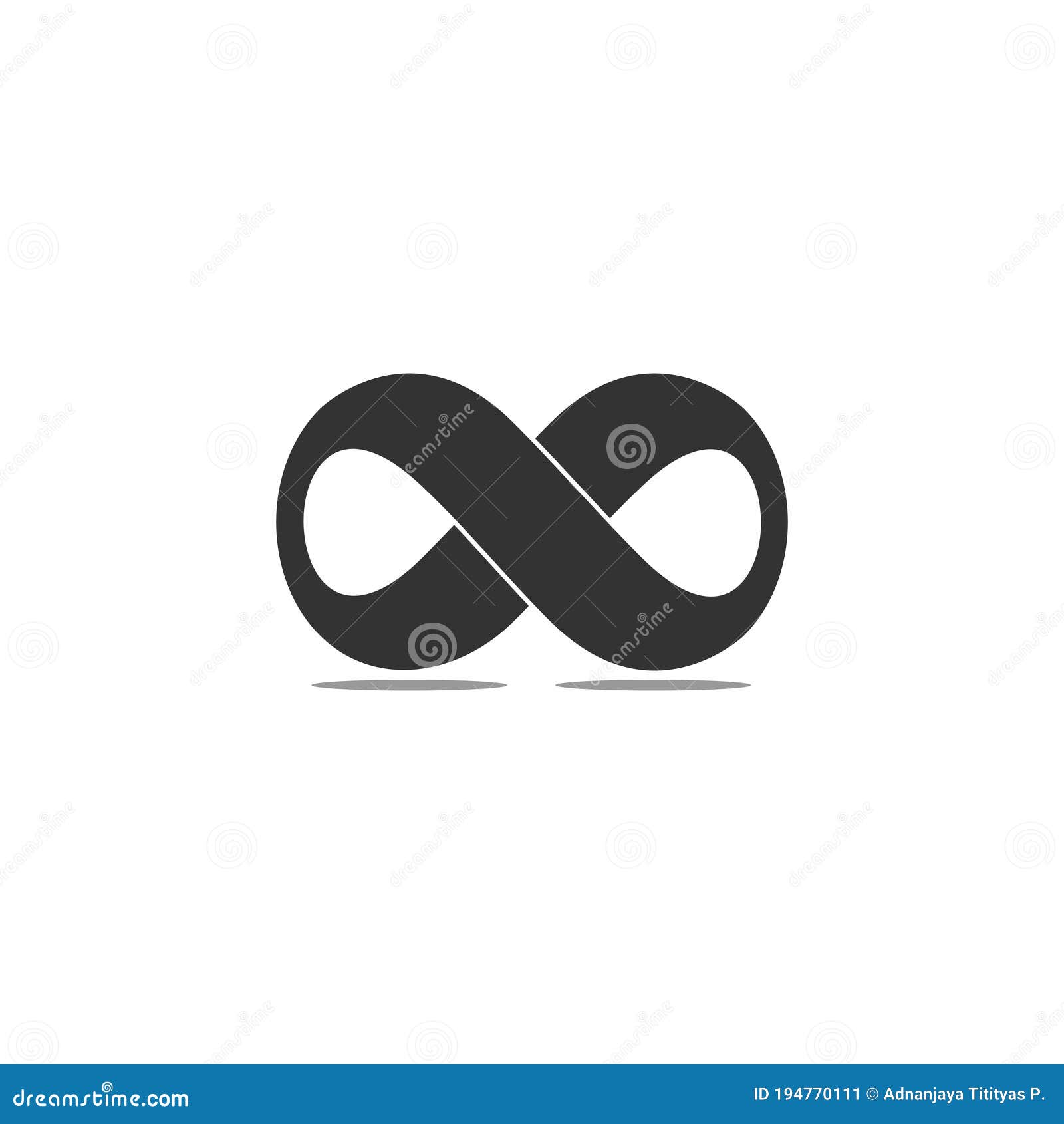 Infinity Curves Overlapping Smooth Design Symbol Logo Vector Stock ...