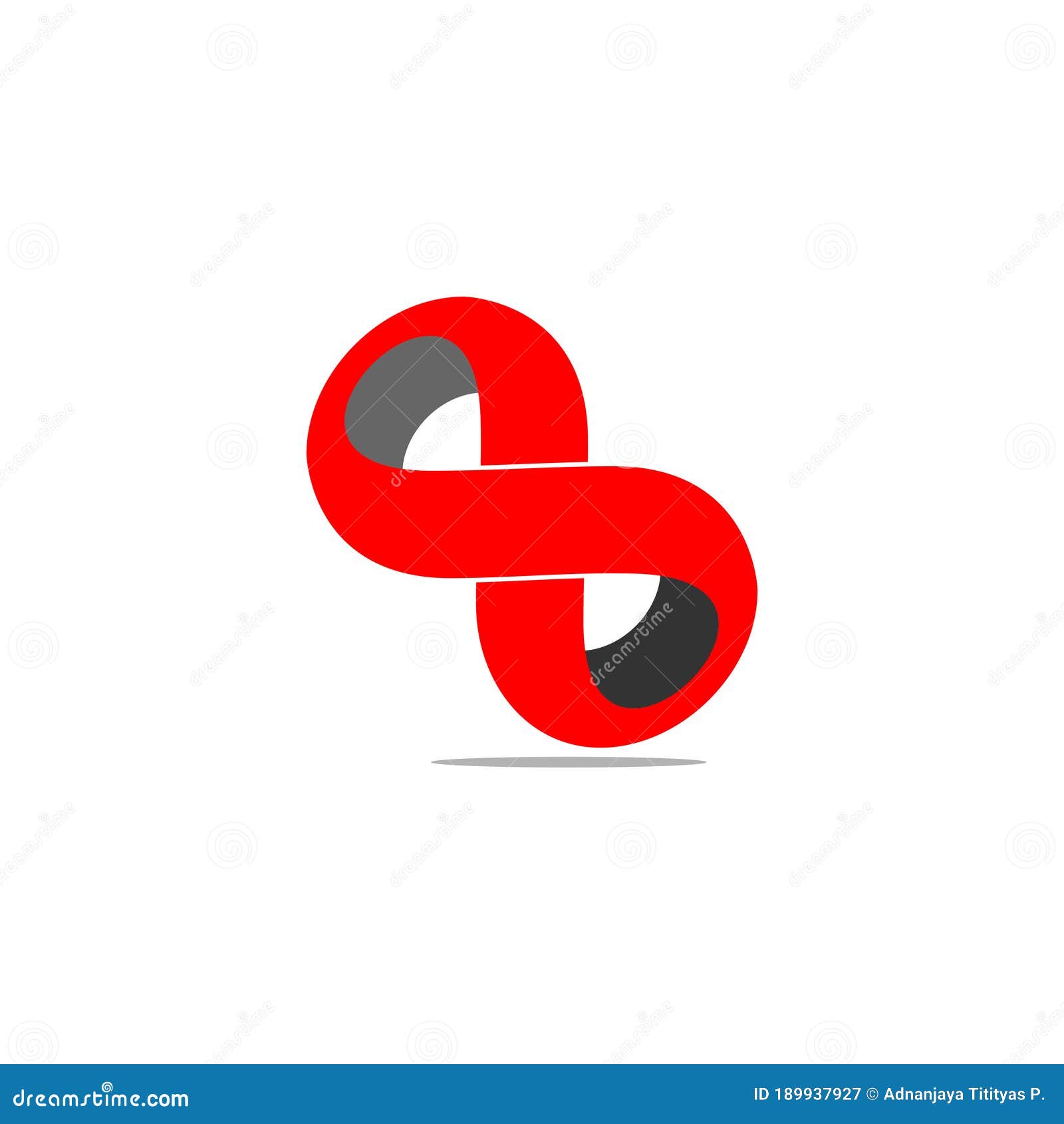 Infinity 3d Motion Shadow Curves Design Symbol Logo Vector Stock Vector ...