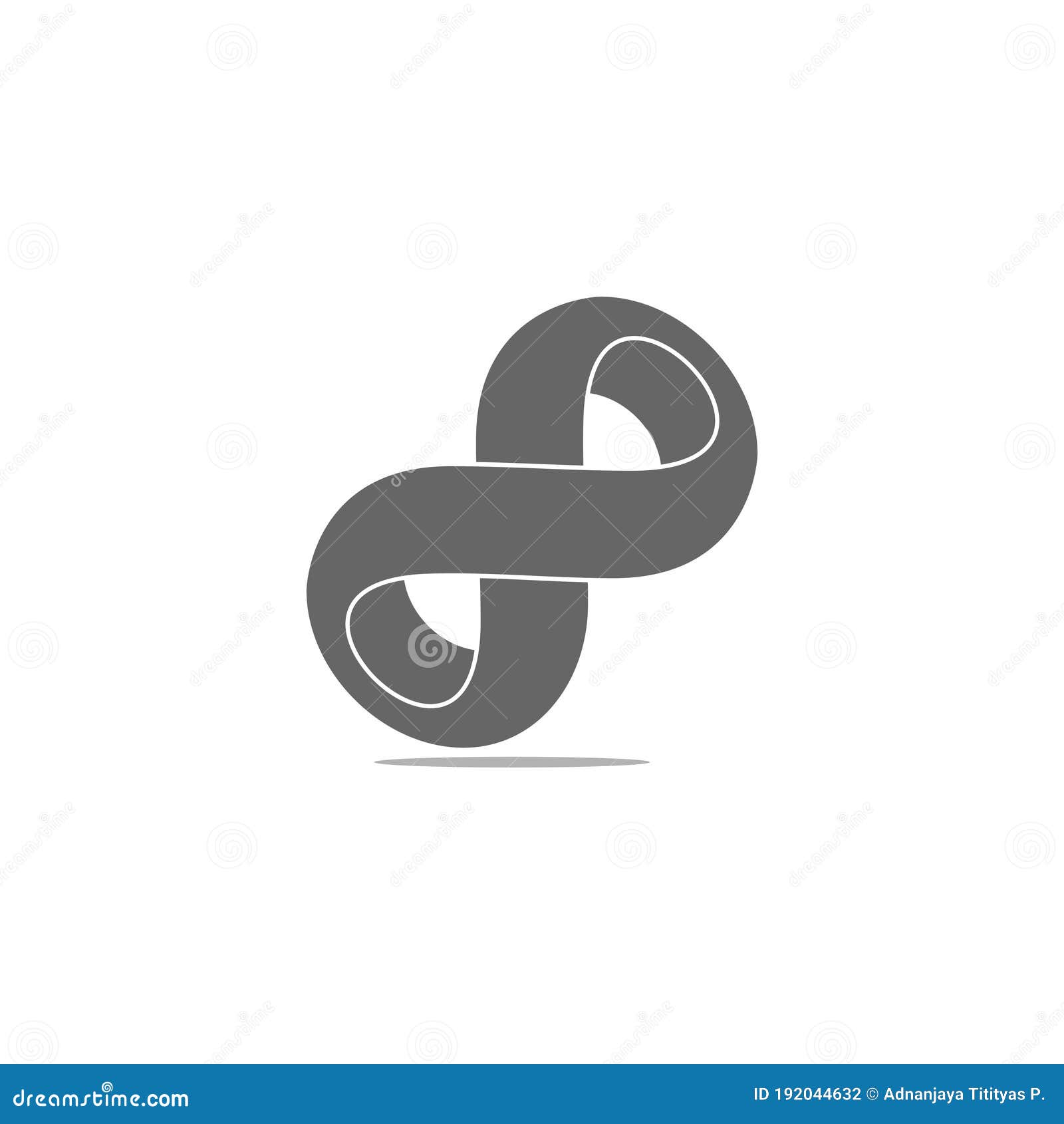 Infinity 3d Motion Shadow Curves Design Symbol Logo Vector Stock Vector ...