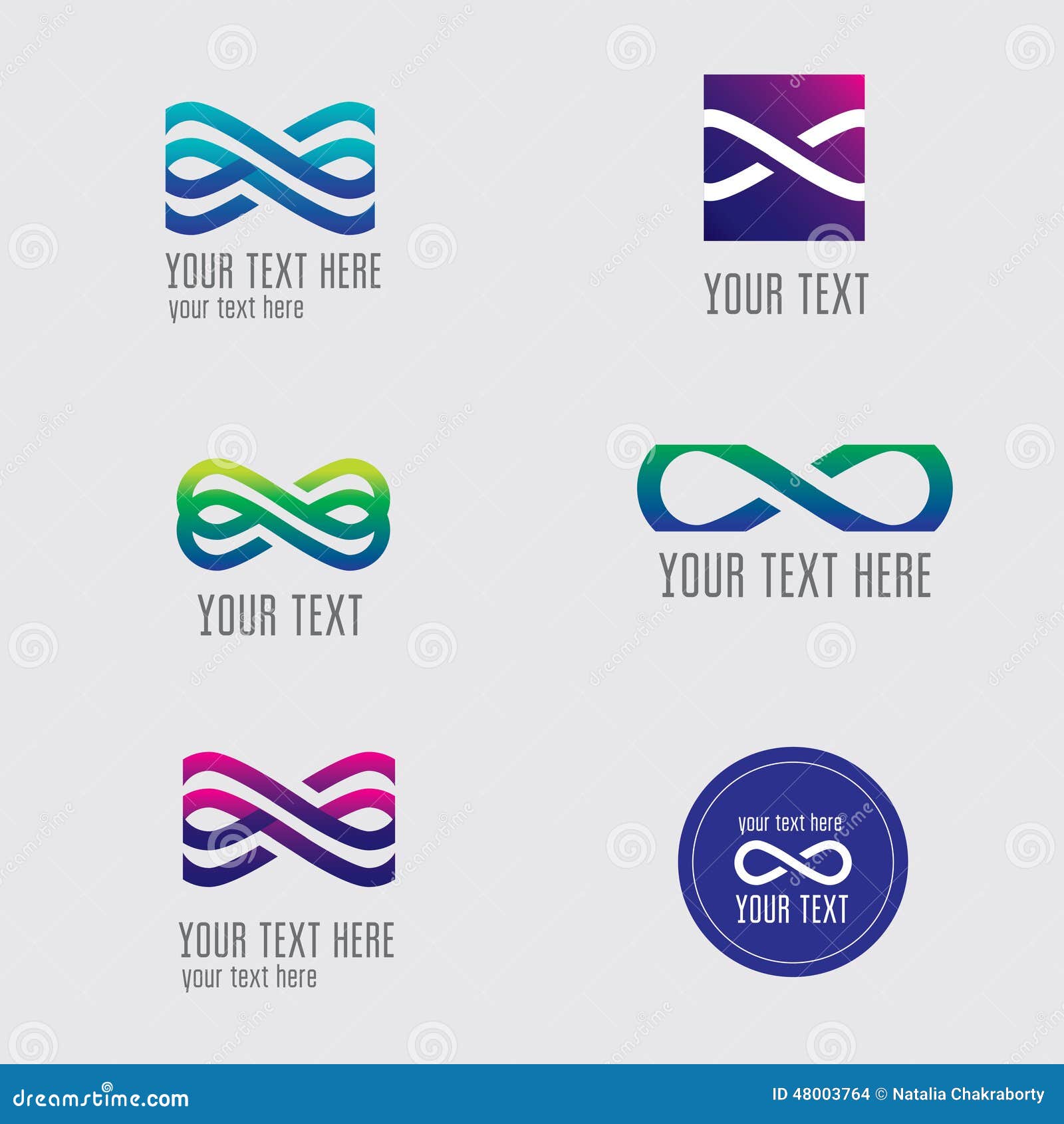 Infinity design elements stock vector. Illustration of graphic - 48003764