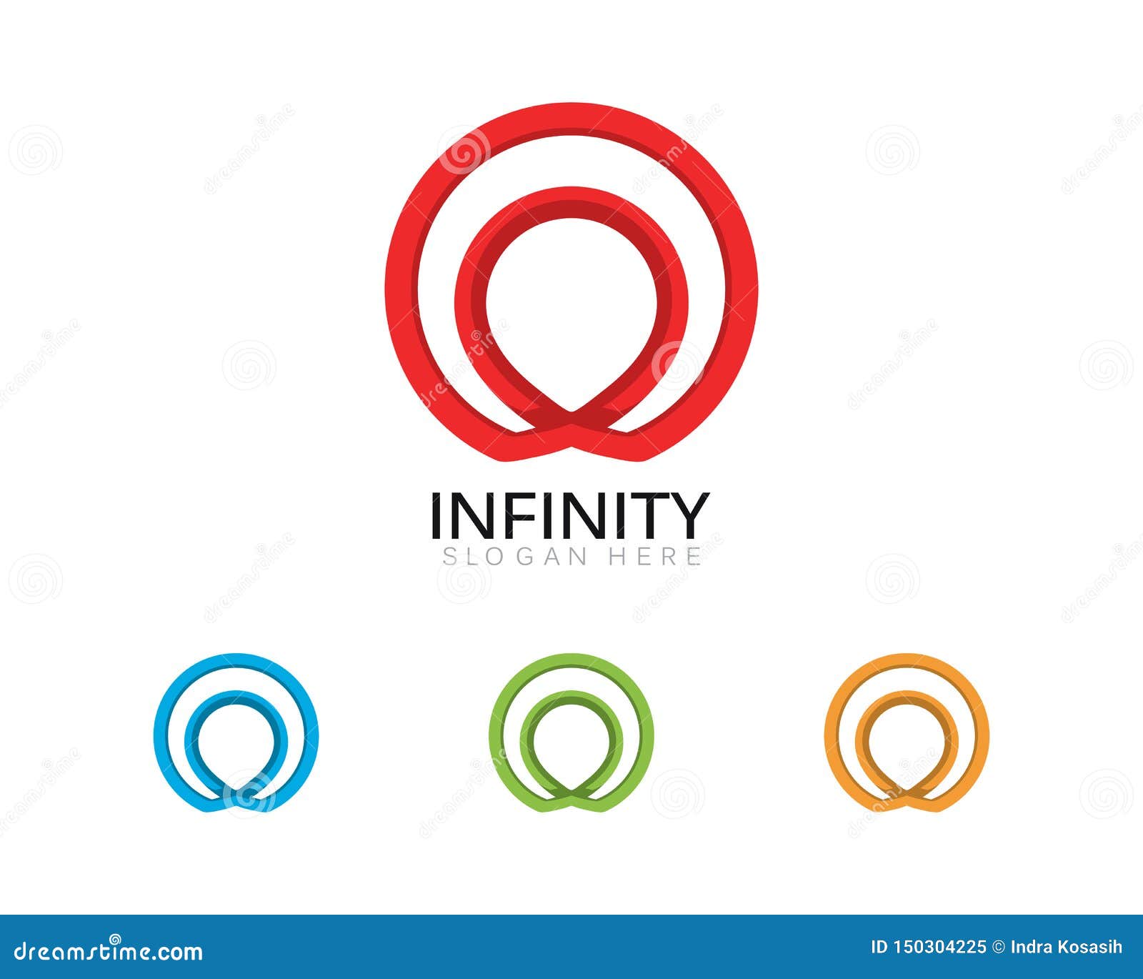 Infinity Design Infinity Logo Vector Logo Stock Vector - Illustration ...