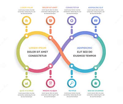 Infinity - Diagram Template Stock Vector - Illustration of concept ...