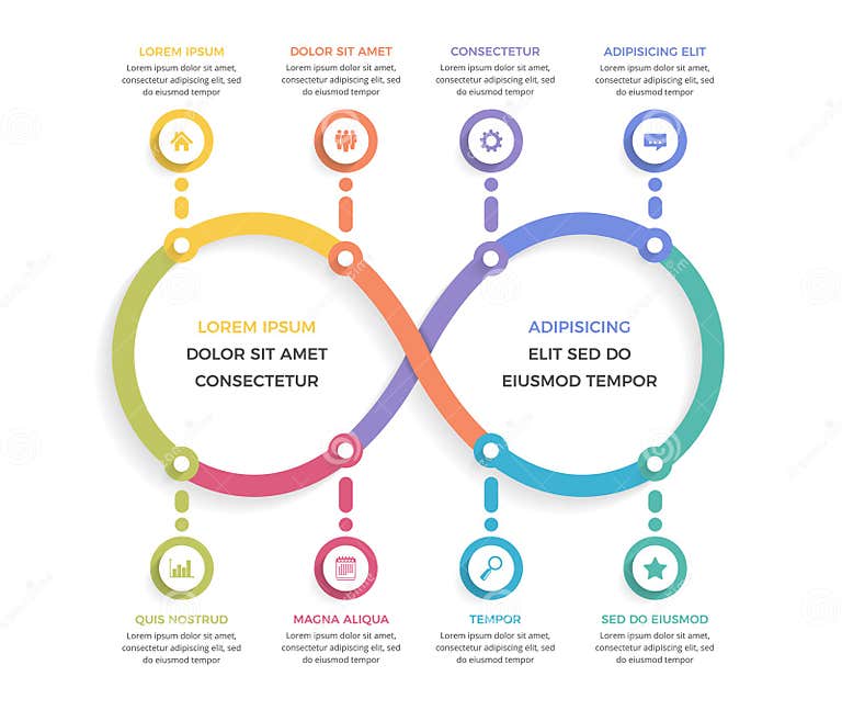 Infinity - Diagram Template Stock Vector - Illustration of concept ...