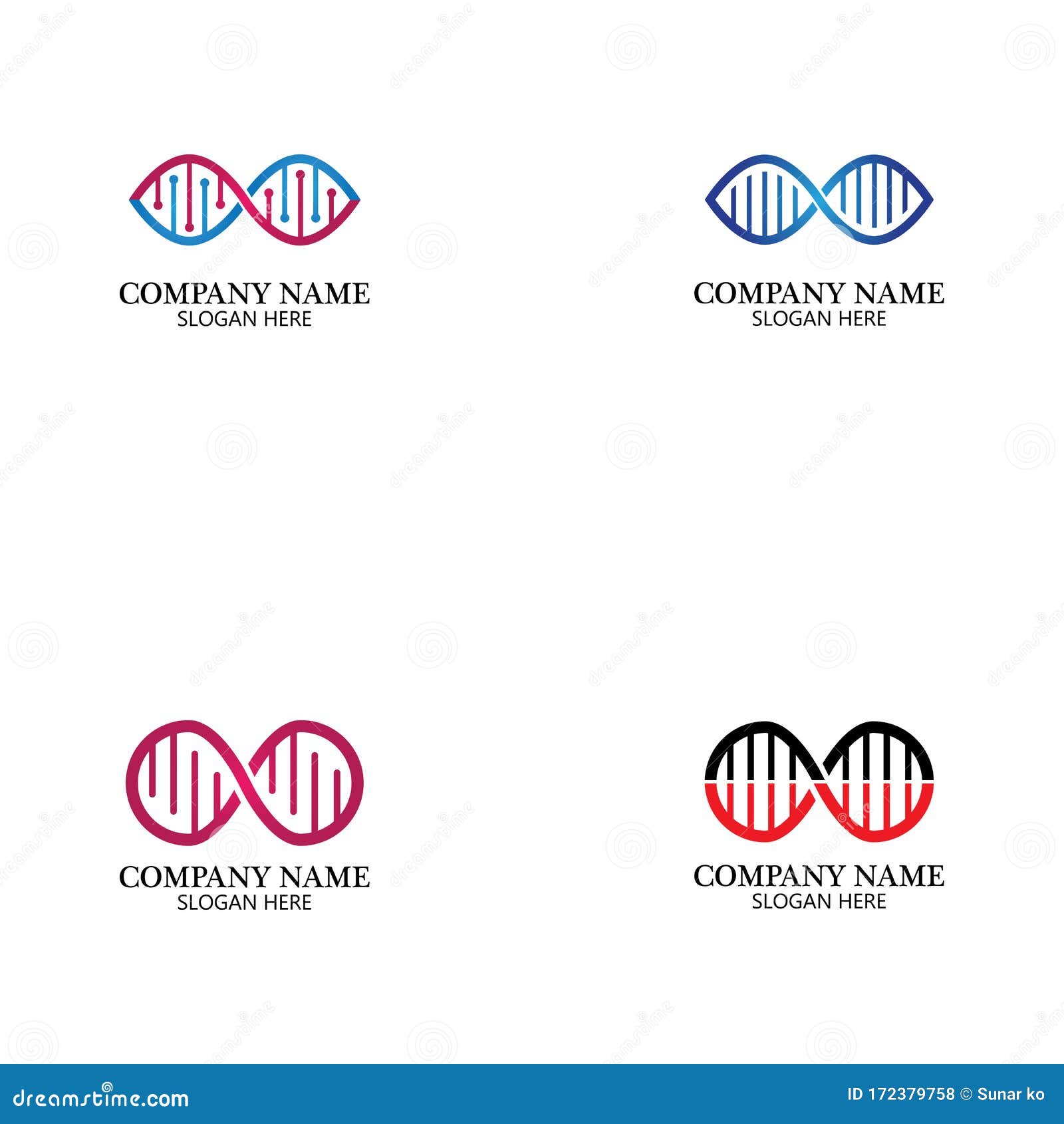 Infinity DNA Logo Icon Vector Stock Vector - Illustration of creative ...