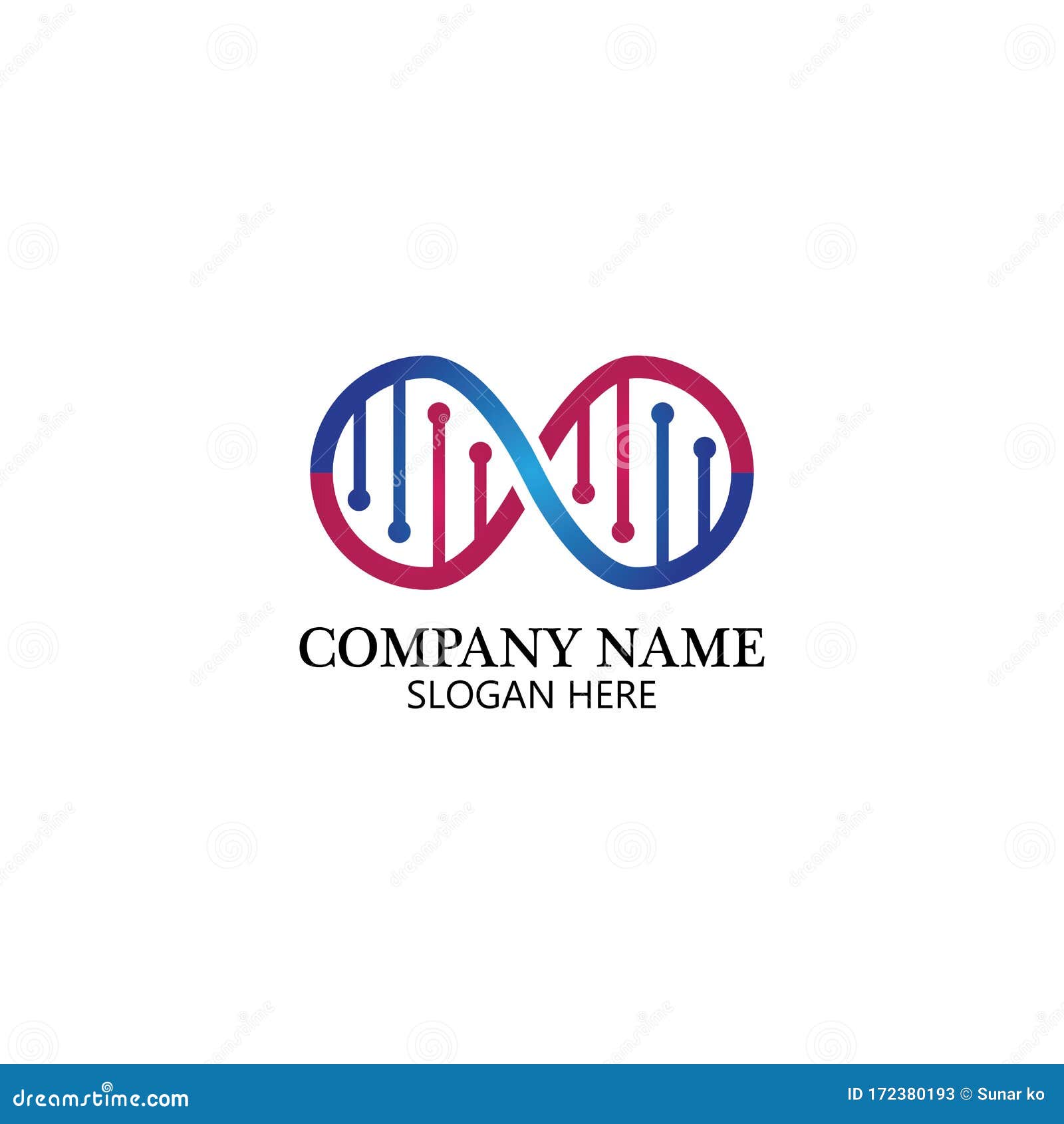 Infinity DNA Logo Icon Vector Stock Vector - Illustration of loop ...