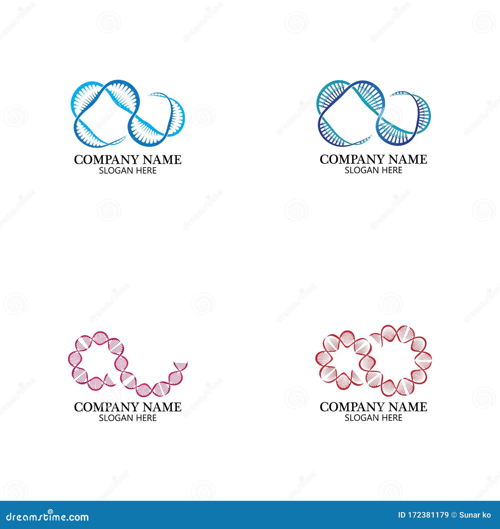 Infinity DNA Logo Icon Vector Stock Vector - Illustration of logo ...
