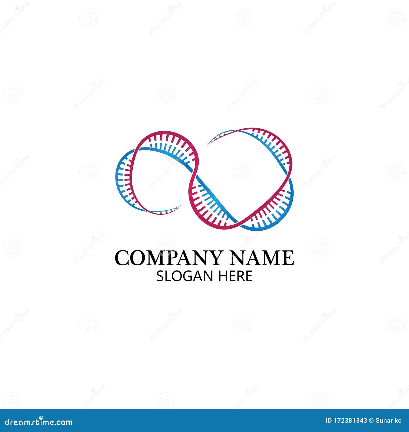 Infinity DNA Logo Icon Vector Stock Vector - Illustration of vector ...