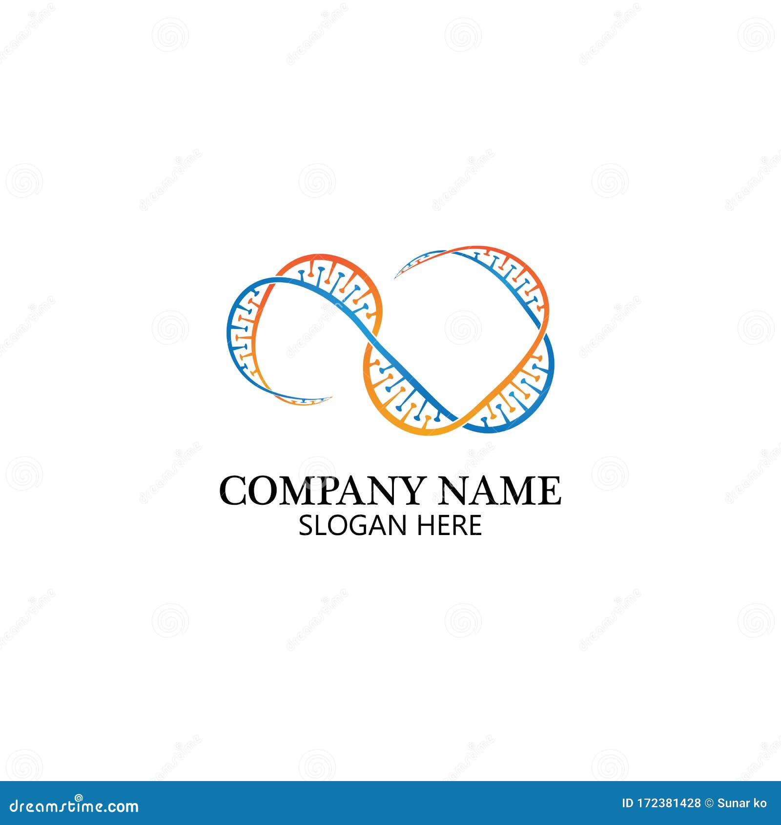 Infinity DNA Logo Icon Vector Stock Vector - Illustration of sign, logo ...