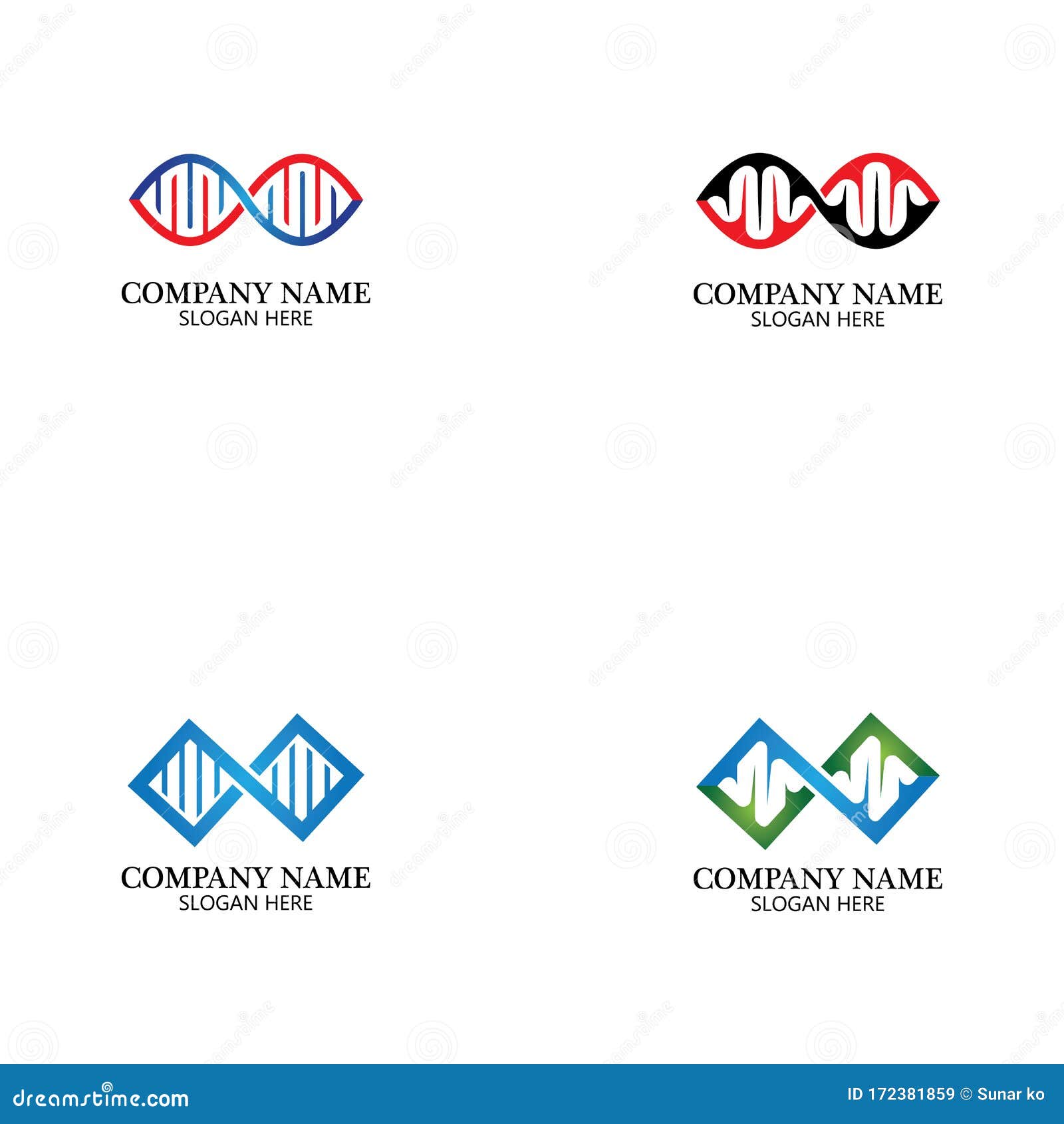 Infinity DNA Logo Icon Vector Stock Illustration - Illustration of ...