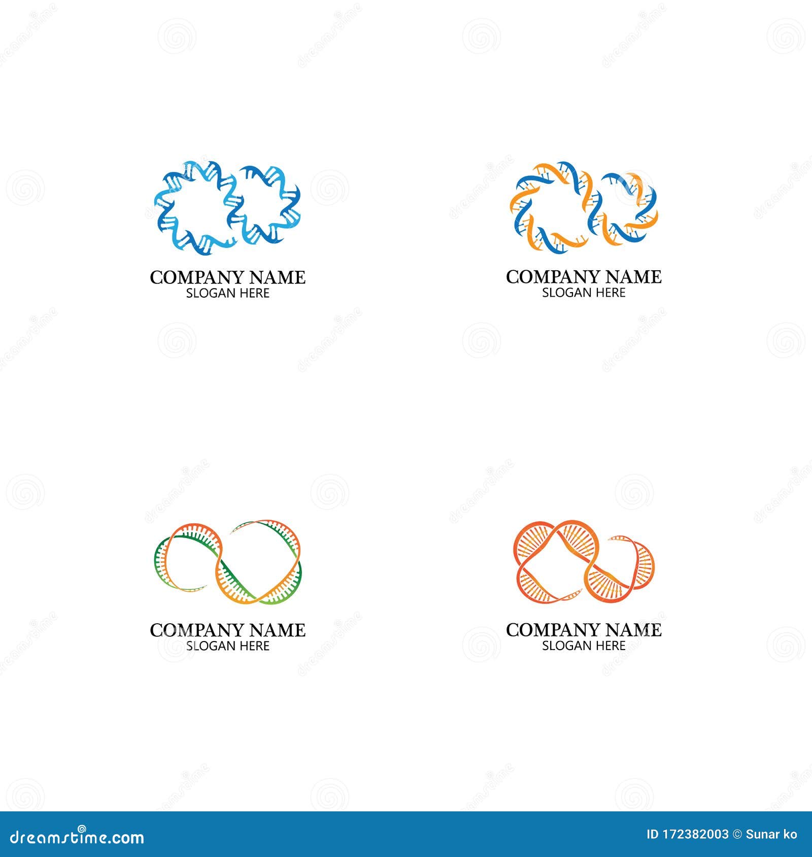 Infinity DNA Logo Icon Vector Stock Vector - Illustration of infinity ...