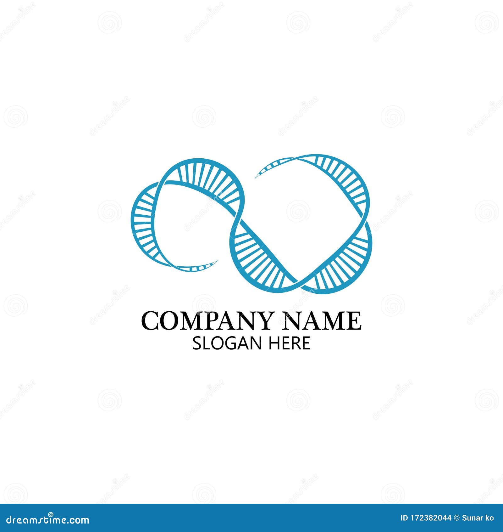 Infinity DNA Logo Icon Vector Stock Vector - Illustration of infinity ...