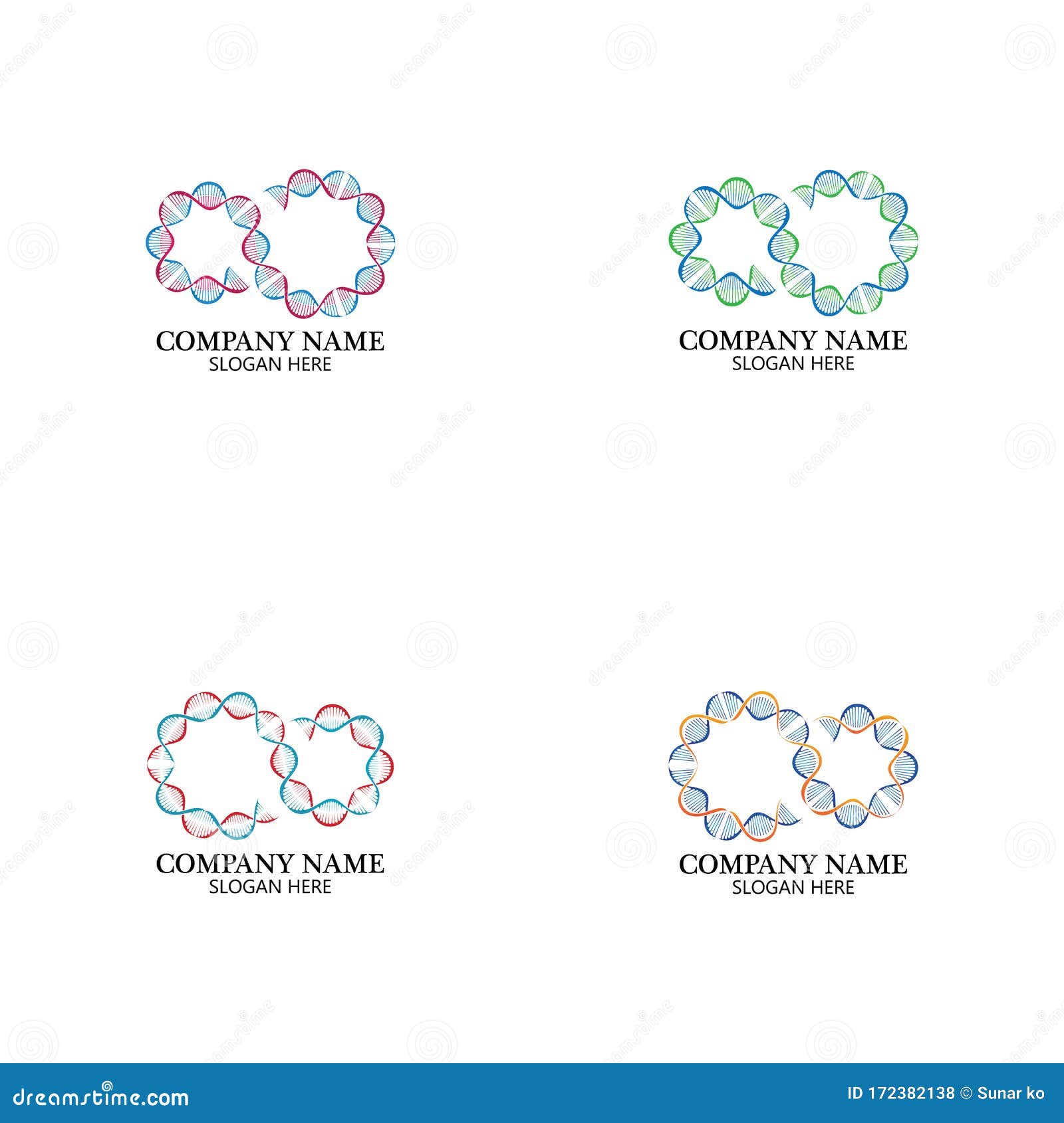 Infinity DNA Logo Icon Vector Stock Vector - Illustration of geometric ...