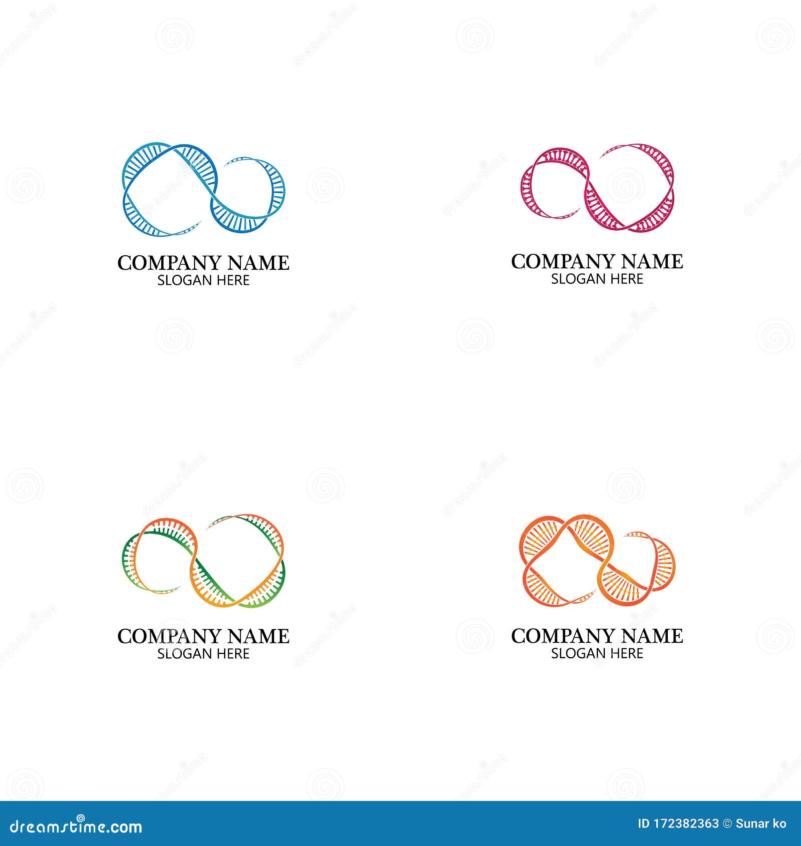 Infinity DNA Logo Icon Vector Stock Vector - Illustration of vector ...