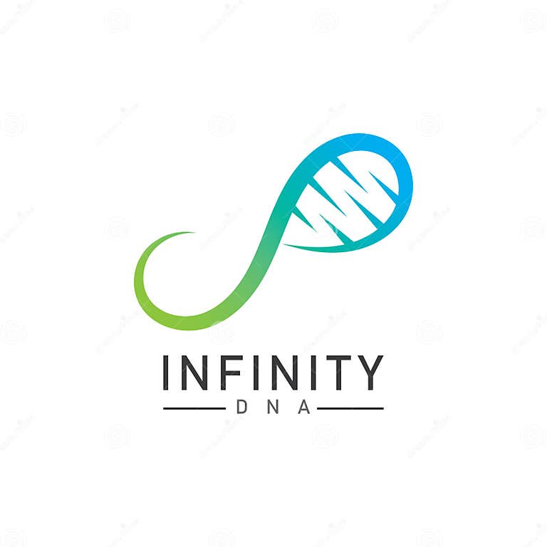 Infinity Dna Logo Icon Vector Stock Illustration - Illustration of ...