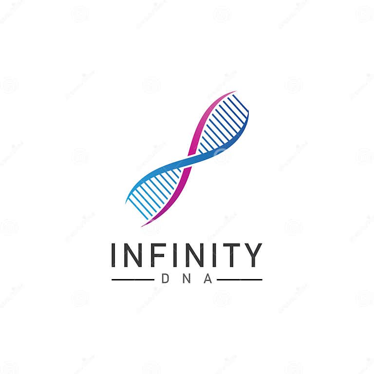 Infinity Dna Logo Icon Vector Stock Illustration - Illustration of ...