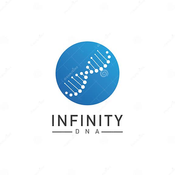 Infinity Dna Logo Icon Vector Stock Illustration - Illustration of ...