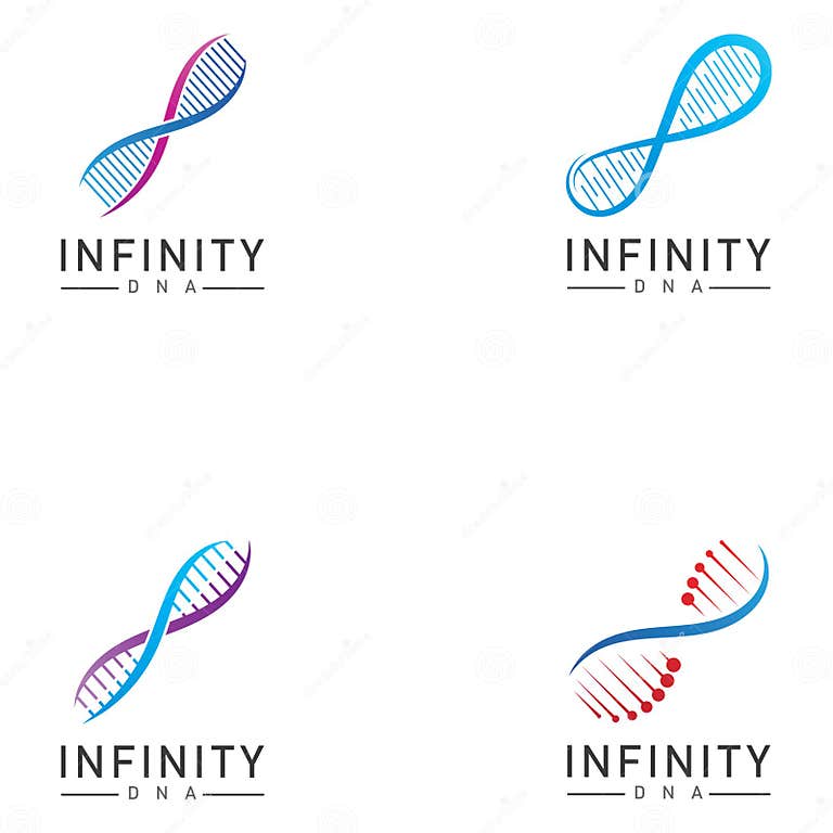 Infinity Dna Logo Icon Vector Stock Illustration - Illustration of ...