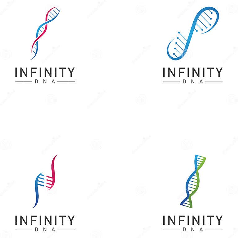 Infinity Dna Logo Icon Vector Stock Illustration - Illustration of ...