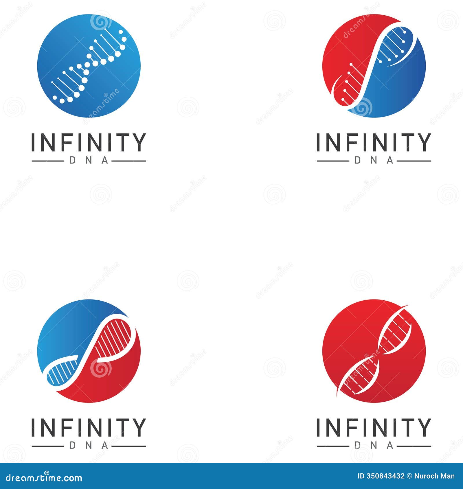 Infinity Dna Logo Icon Vector Stock Illustration - Illustration of ...